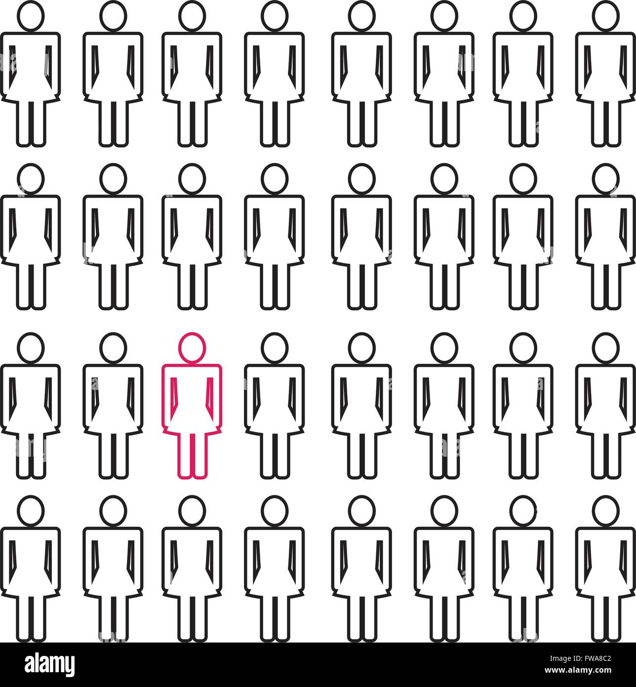 people icon think different Illustration design Stock Vector Image ...