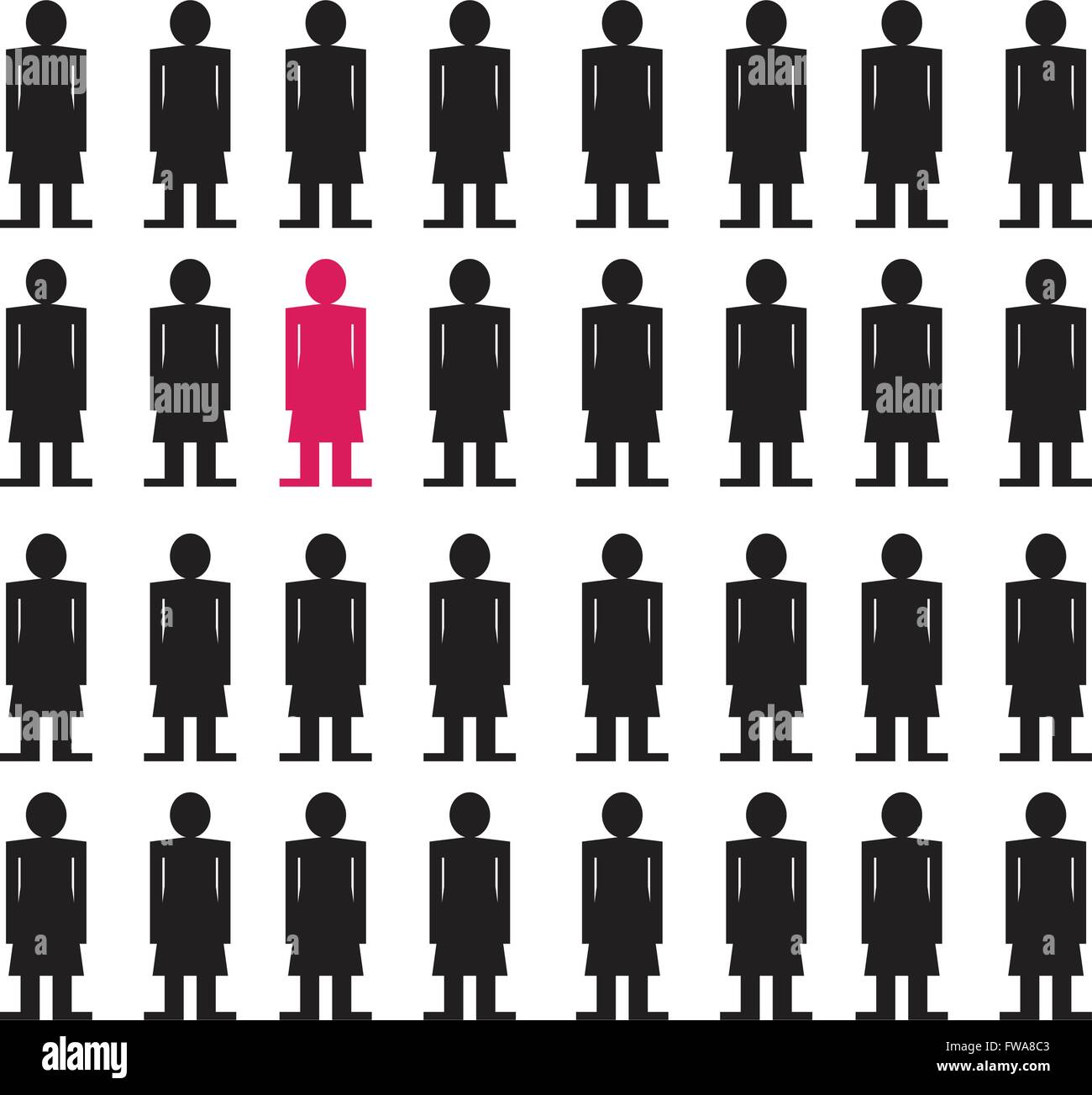 people icon think different Illustration design Stock Vector Image ...