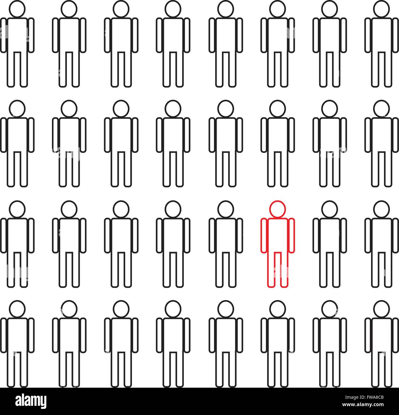 people icon think different Illustration design Stock Vector Image ...
