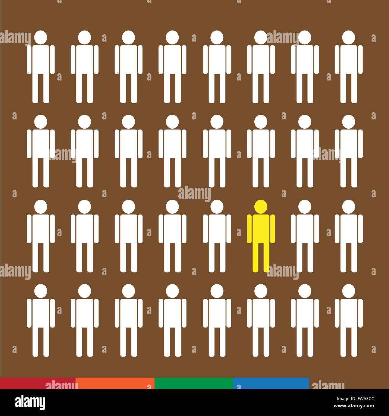 people icon think different Illustration design Stock Vector Image ...