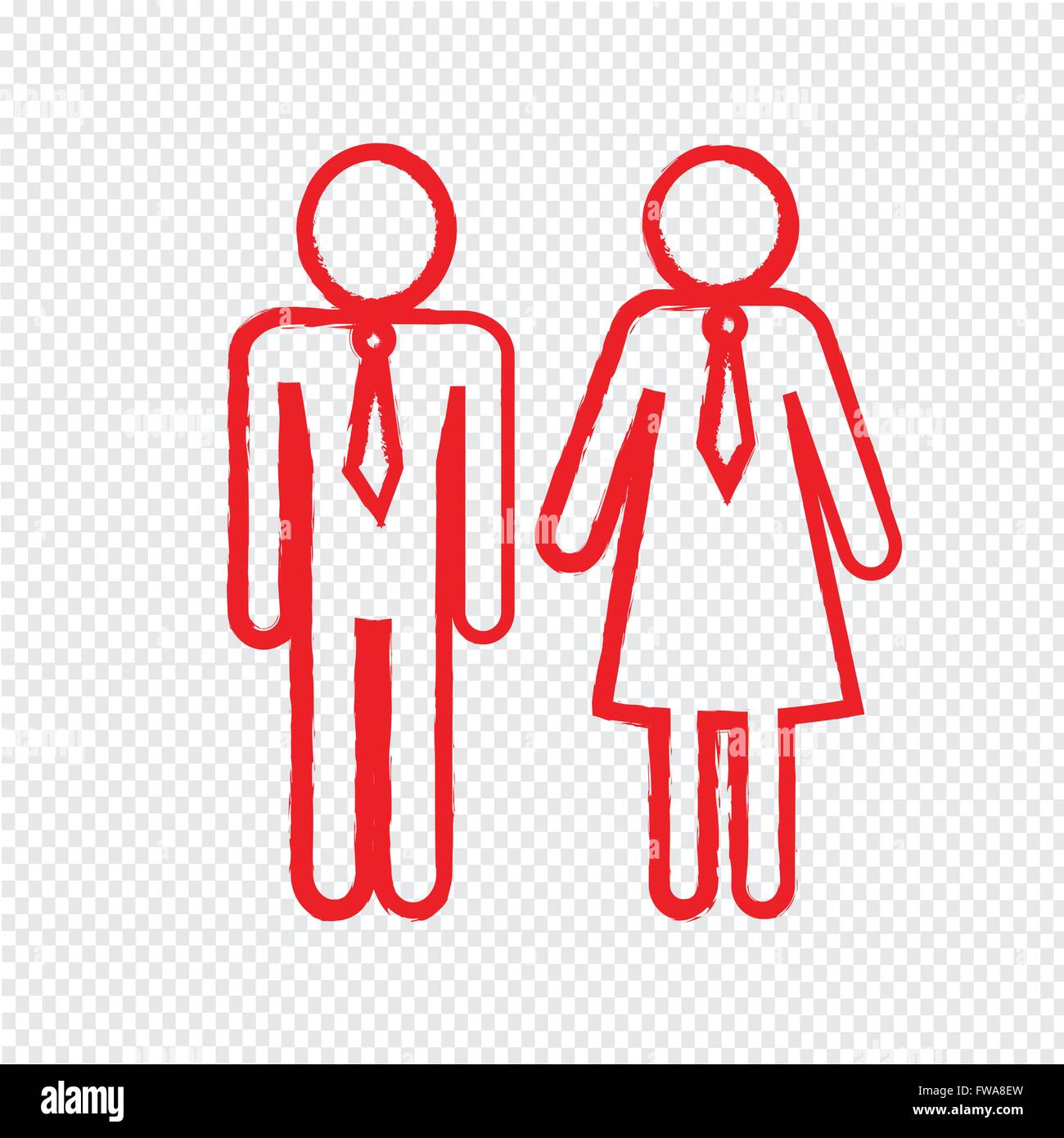 man and lady People icon Illustration design Stock Vector Image & Art ...