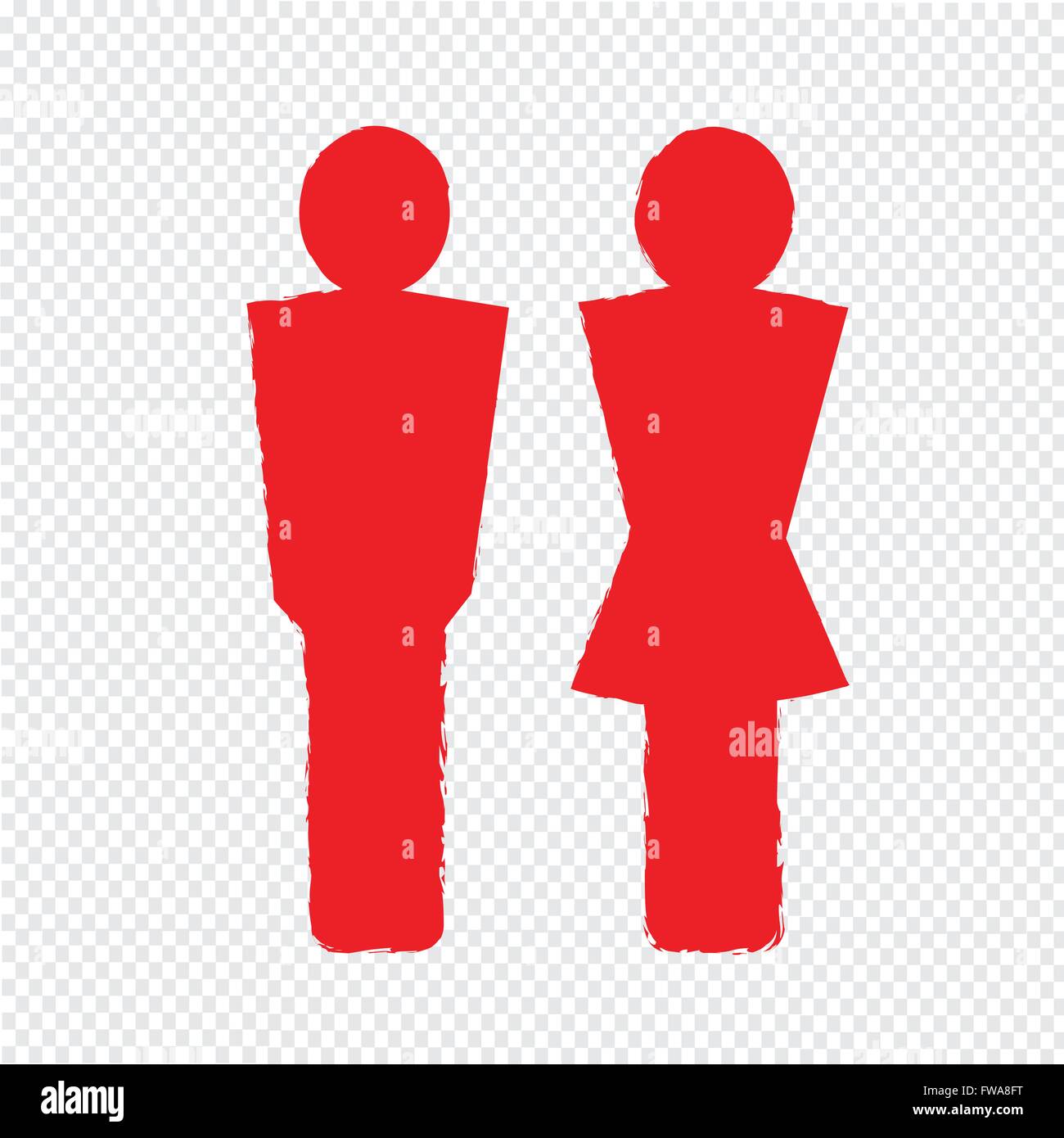 man and lady People icon Illustration design Stock Vector Image & Art ...