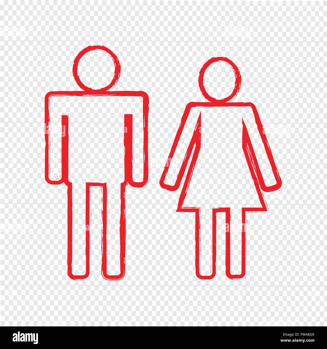man and lady People icon Illustration design Stock Vector Image & Art ...