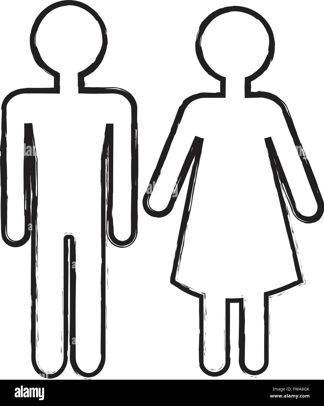 man and lady People icon Illustration design Stock Vector Image & Art ...