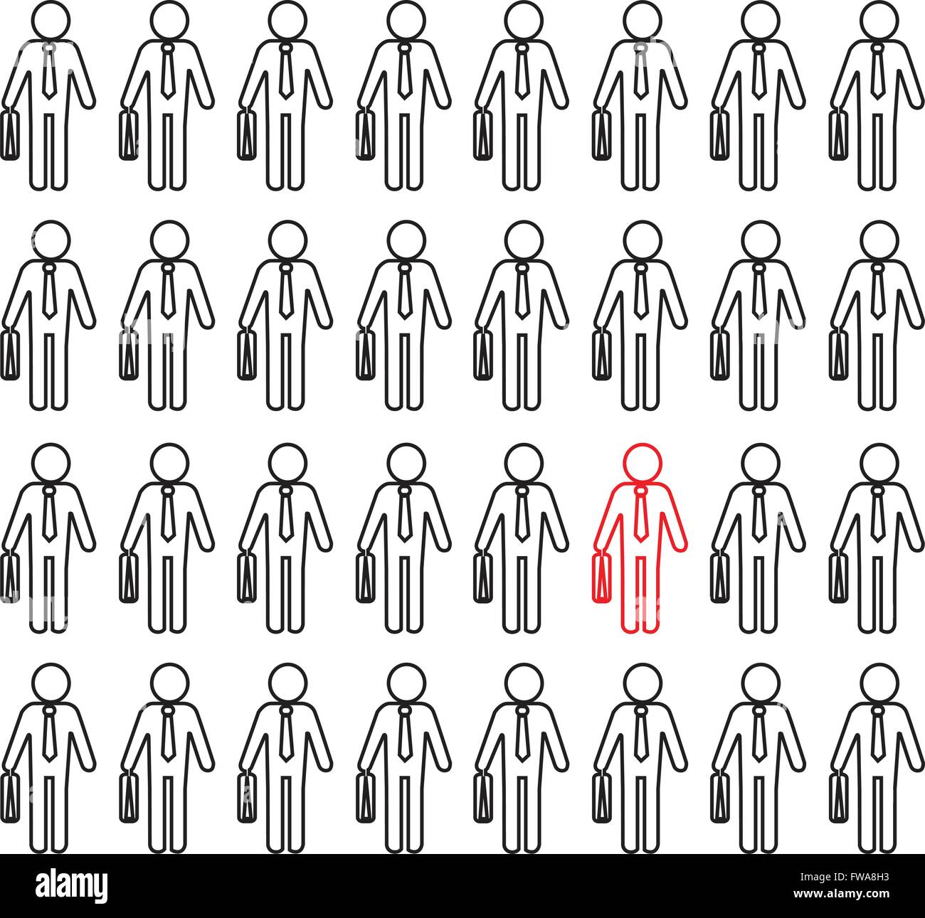 people icon think different Illustration design Stock Vector Image ...