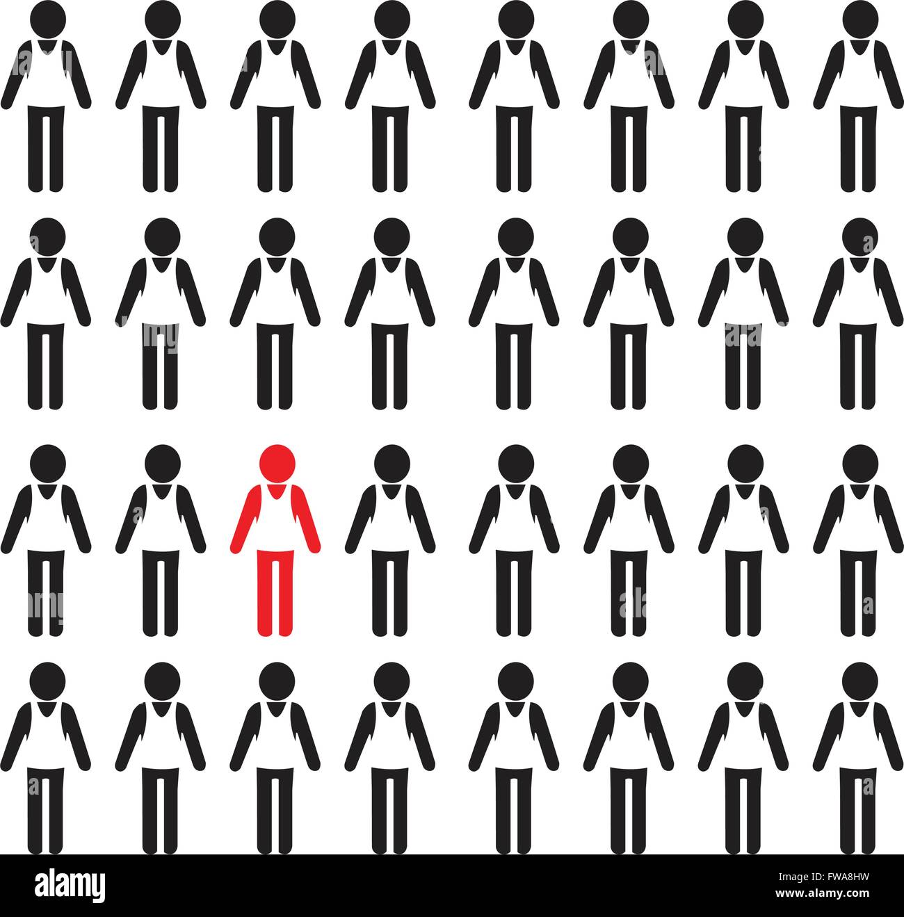 people icon think different Illustration design Stock Vector Image ...