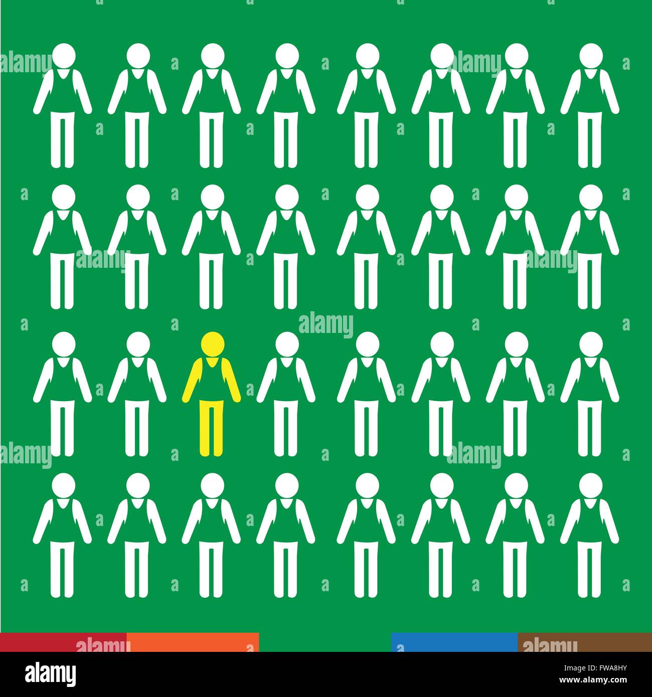 people icon think different Illustration design Stock Vector Image ...
