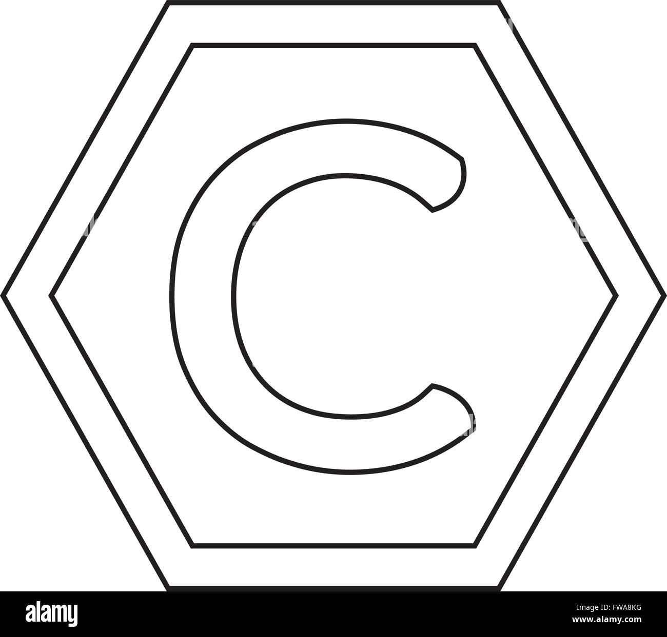 copyright symbol icon Illustration design Stock Vector Image & Art - Alamy