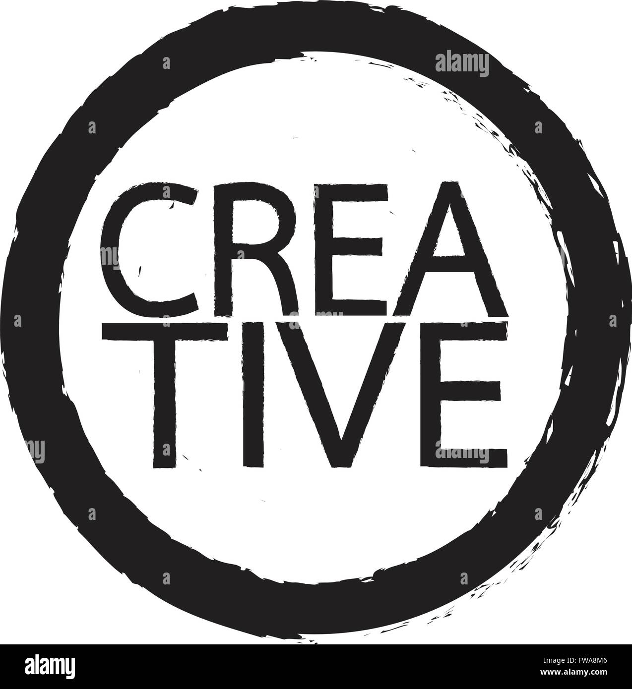 Creative word Illustration design Stock Vector Image & Art - Alamy