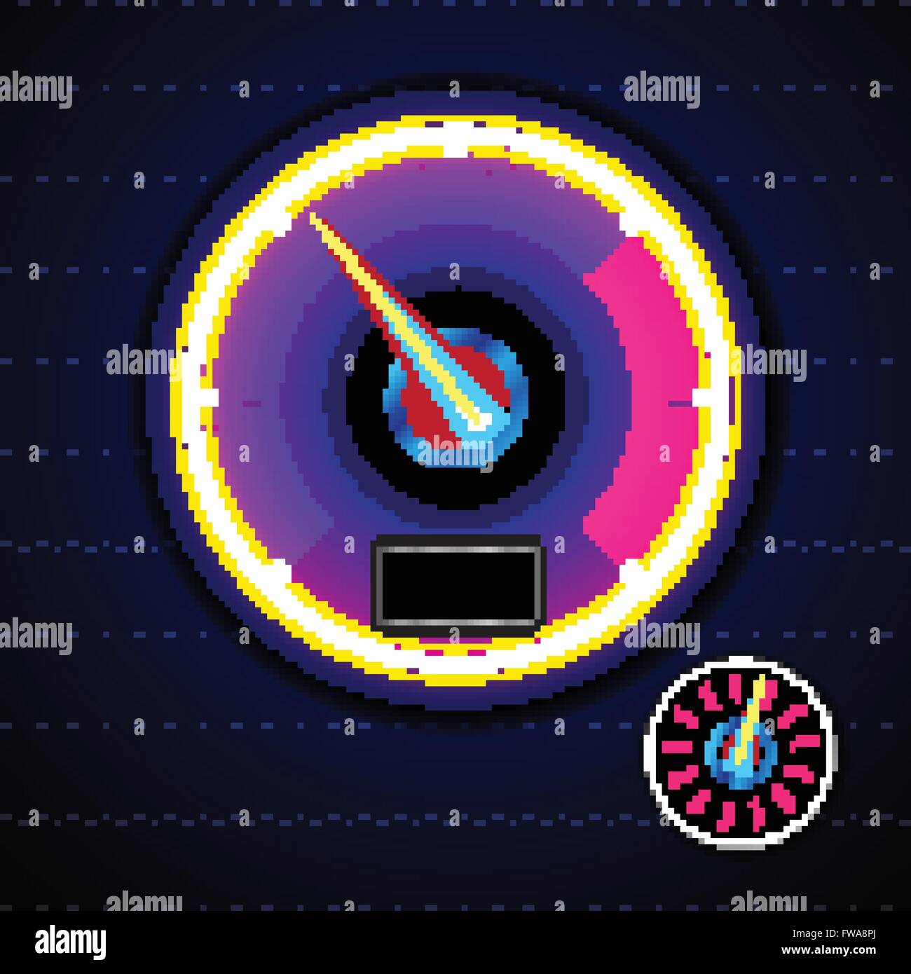 Tachometer. Vector illustration Stock Vector Image & Art - Alamy