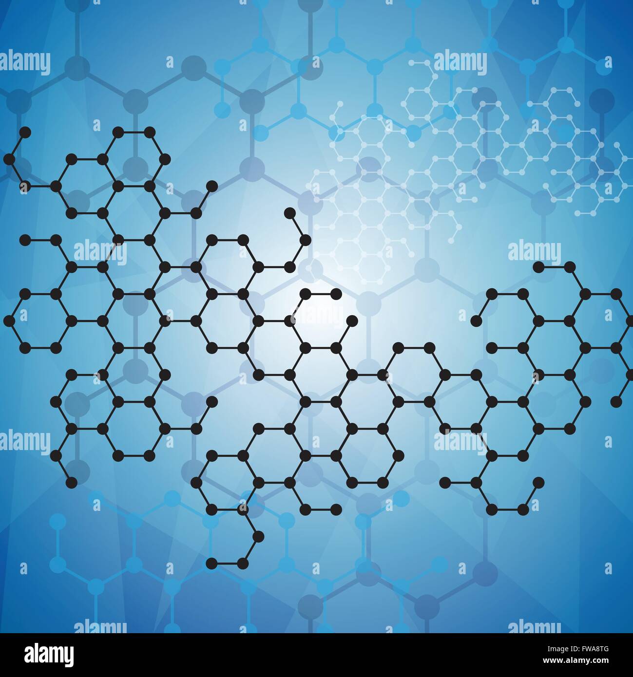 Abstract molecules medical background Stock Vector Image & Art - Alamy