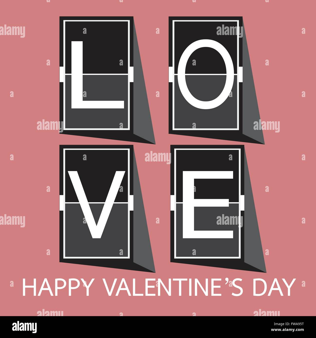 Love Font on mechanical panel letters. Typography, font, type vector ...