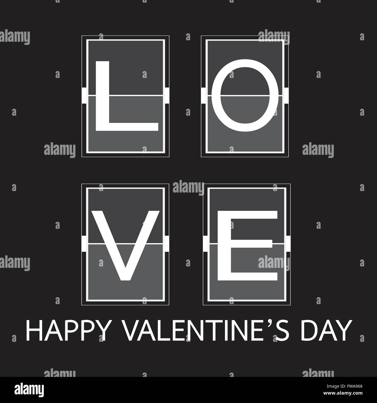 Love Font on mechanical panel letters. Typography, font, type vector ...