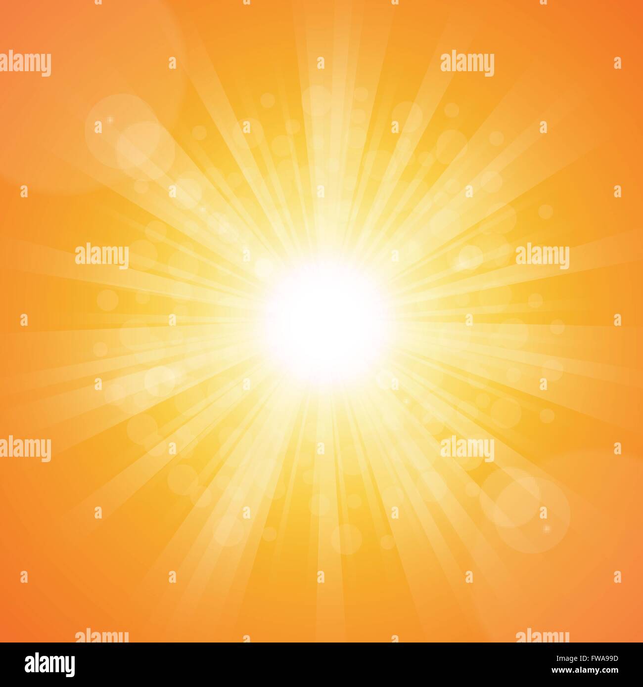 Bright sunny days sunset sky orange background for illustrations Stock ...