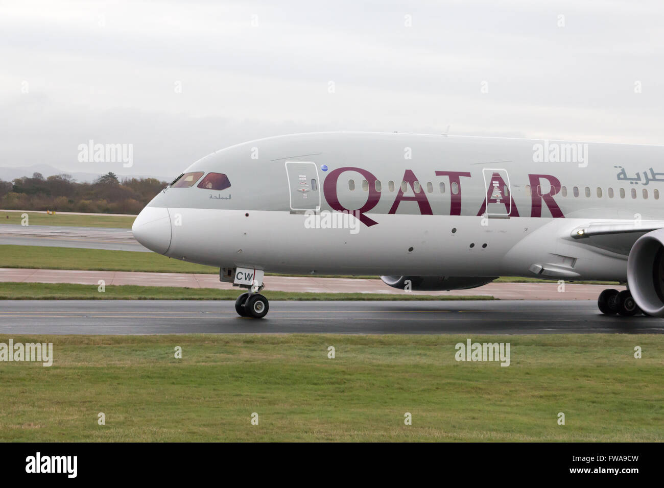 Qatar Airways Boeing 787-8 Dreamliner wide-body passenger plane (A7-BCW ...