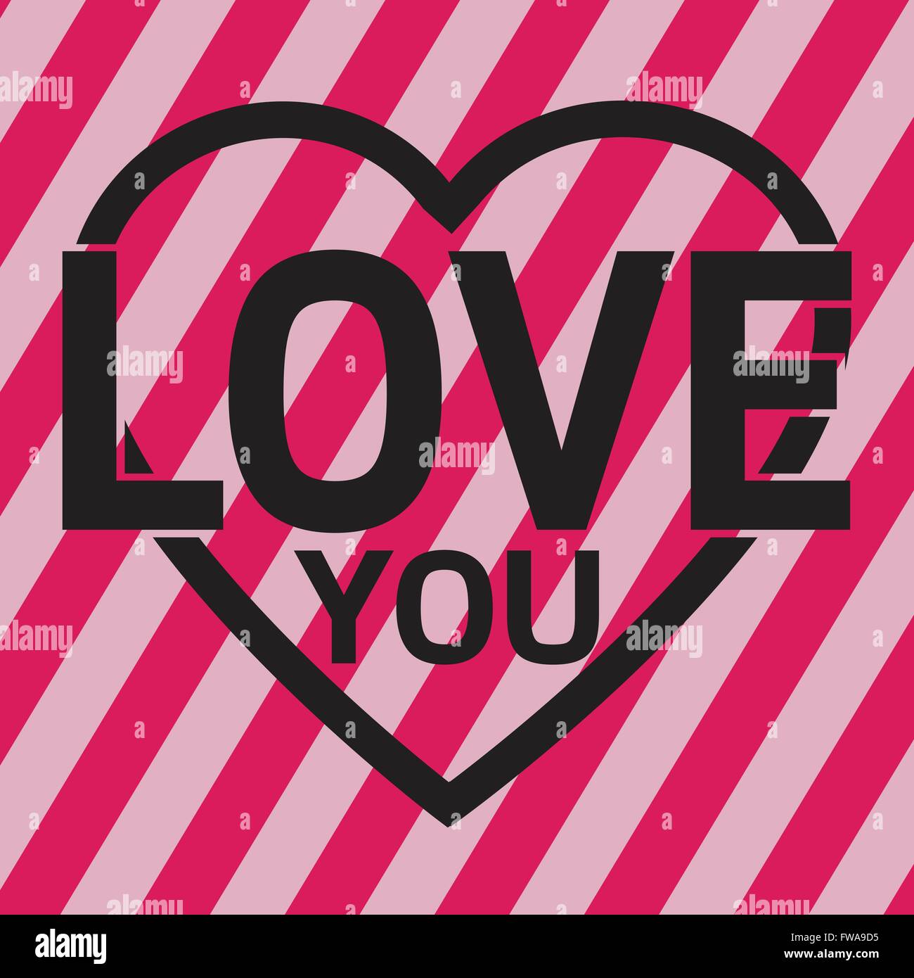I love you Stock Vector Image & Art - Alamy
