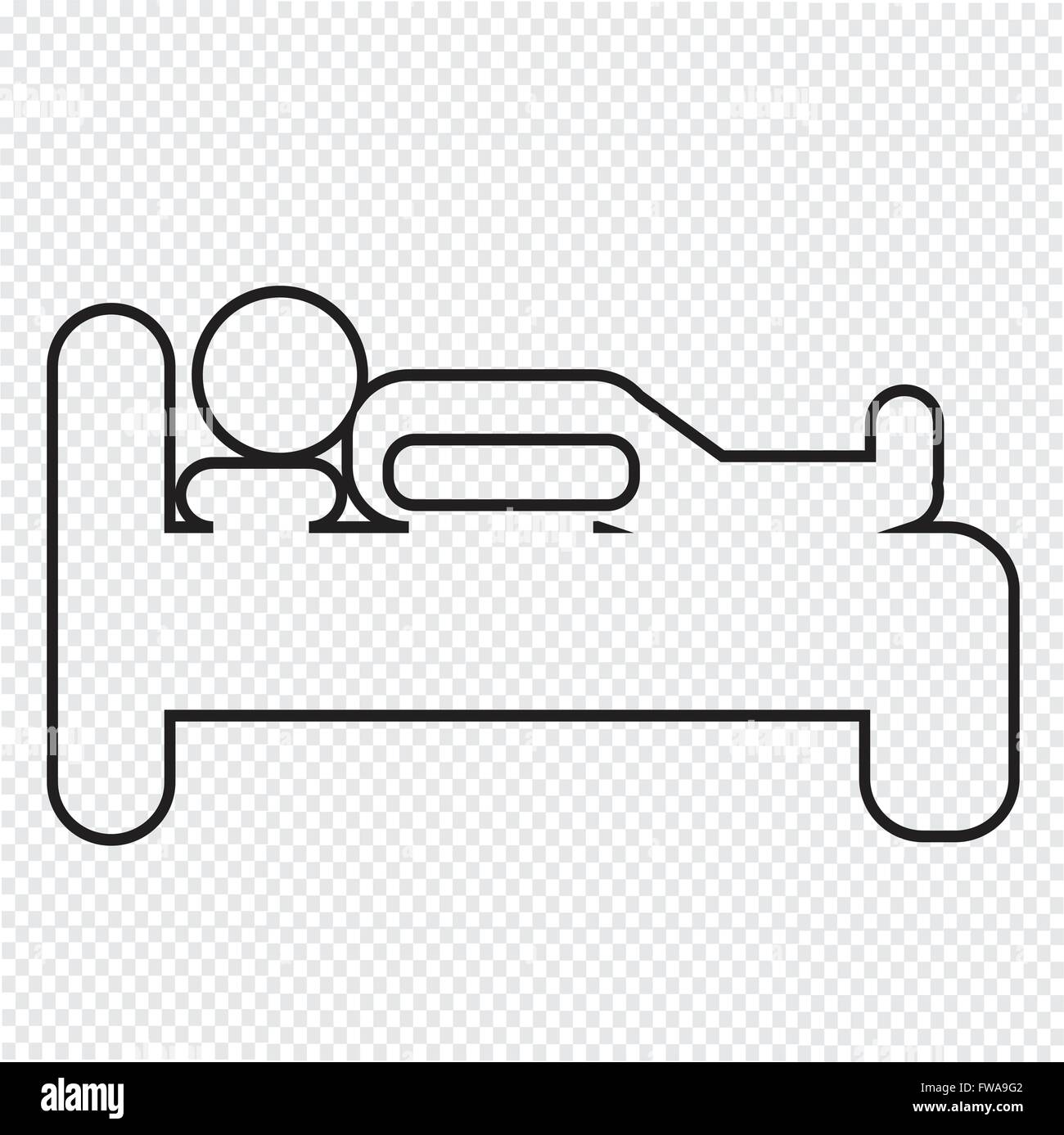Sleep Icon , bed icon, hotel icon Stock Vector Image & Art - Alamy