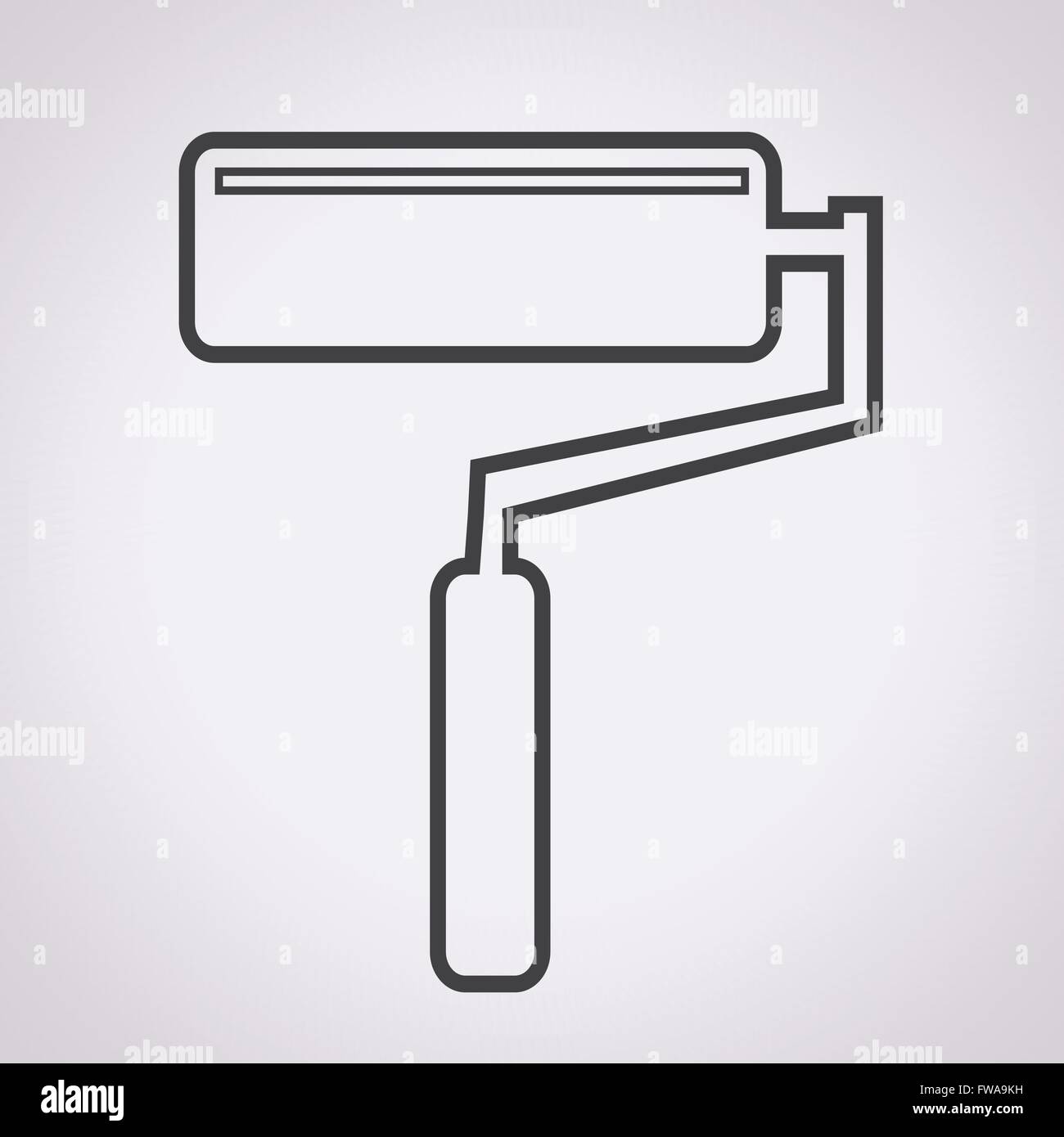 paint roller icon Stock Vector Image & Art - Alamy