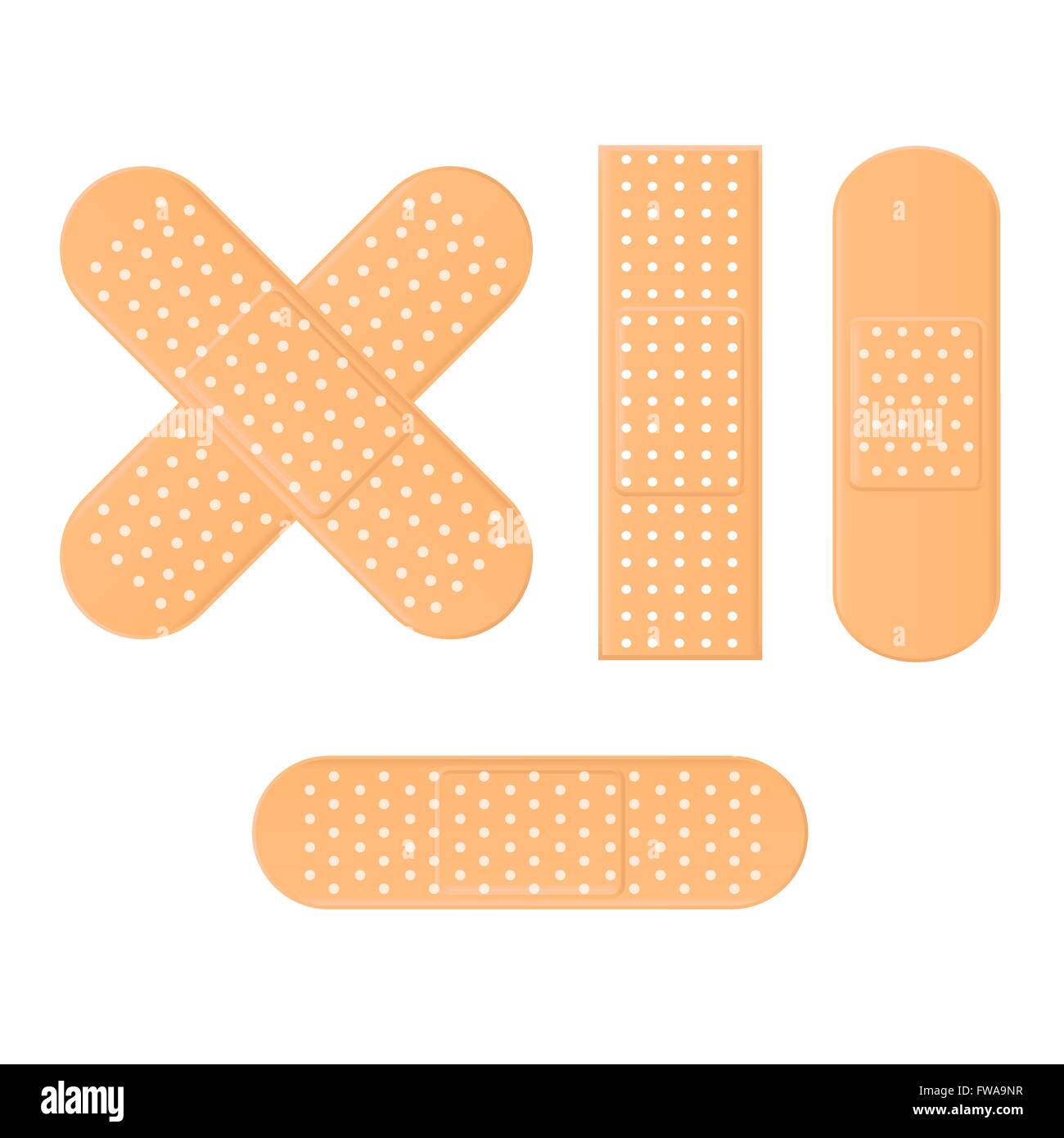 Medical bandage aid Cut Out Stock Images & Pictures - Alamy