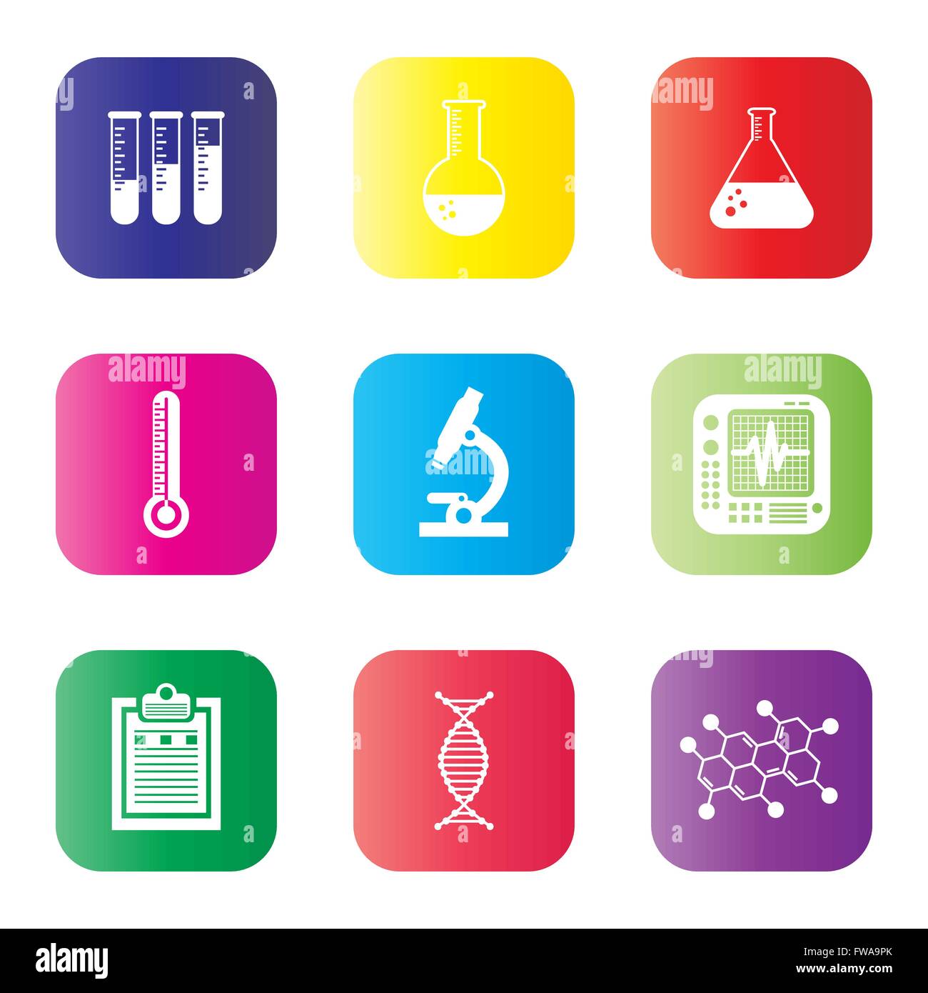 Set icons on medical hi-res stock photography and images - Alamy