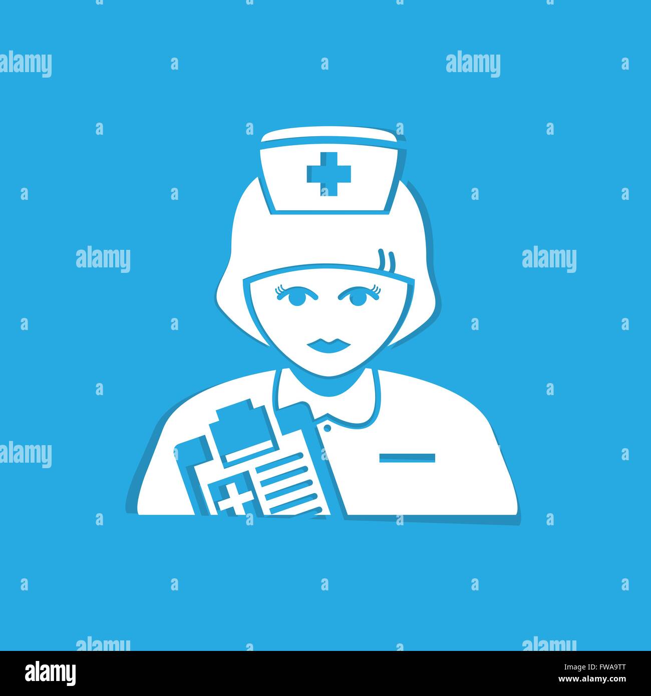 Cartoon nurse cap Stock Vector Images - Alamy