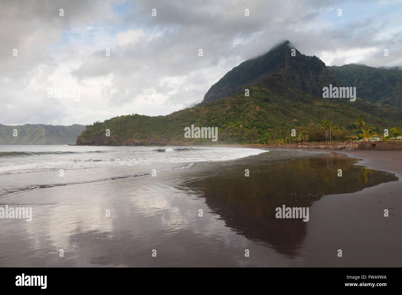 Hiva Oa beach Stock Photo - Alamy