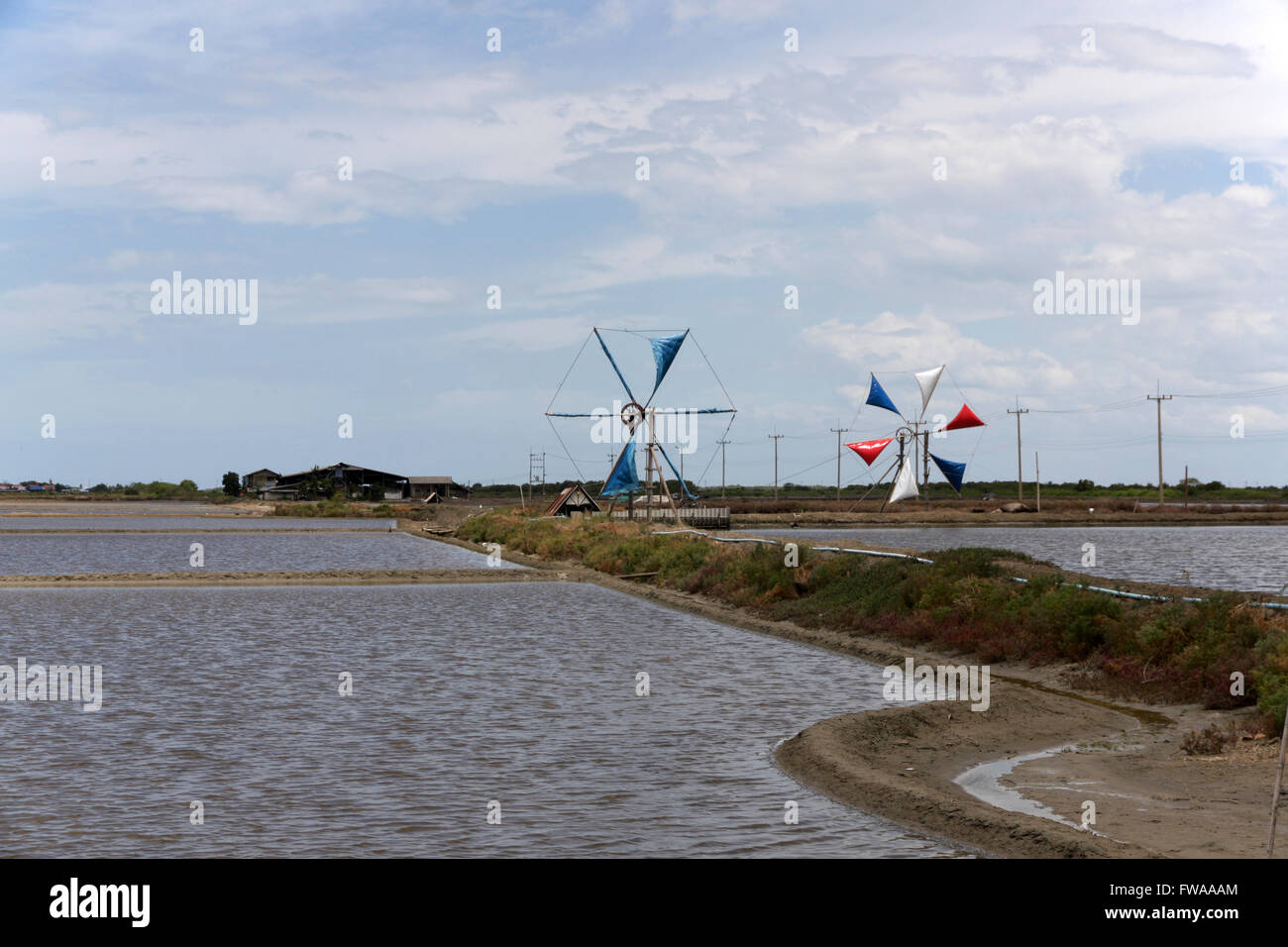 Wind Turbine for pumping sea water. For the production of salt, using ...