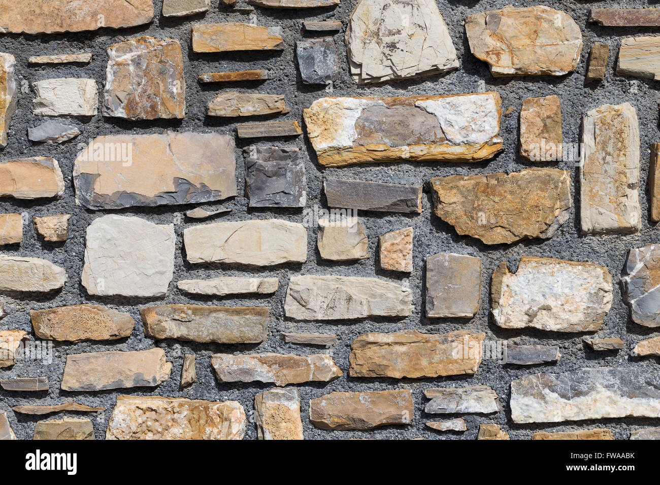 Pattern of old stone wall surfaced texture Stock Photo - Alamy