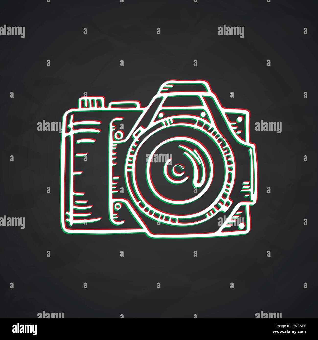Doodle photo camera. Vector hand draw illustration Stock Vector Image ...