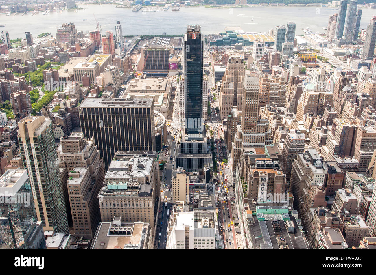 Ariel view of new york city hi-res stock photography and images - Alamy