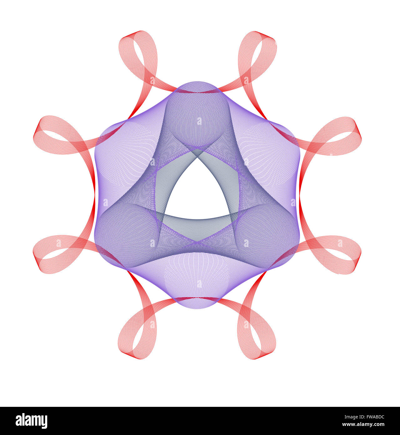 Abstract intricate concentric shape Stock Photo - Alamy