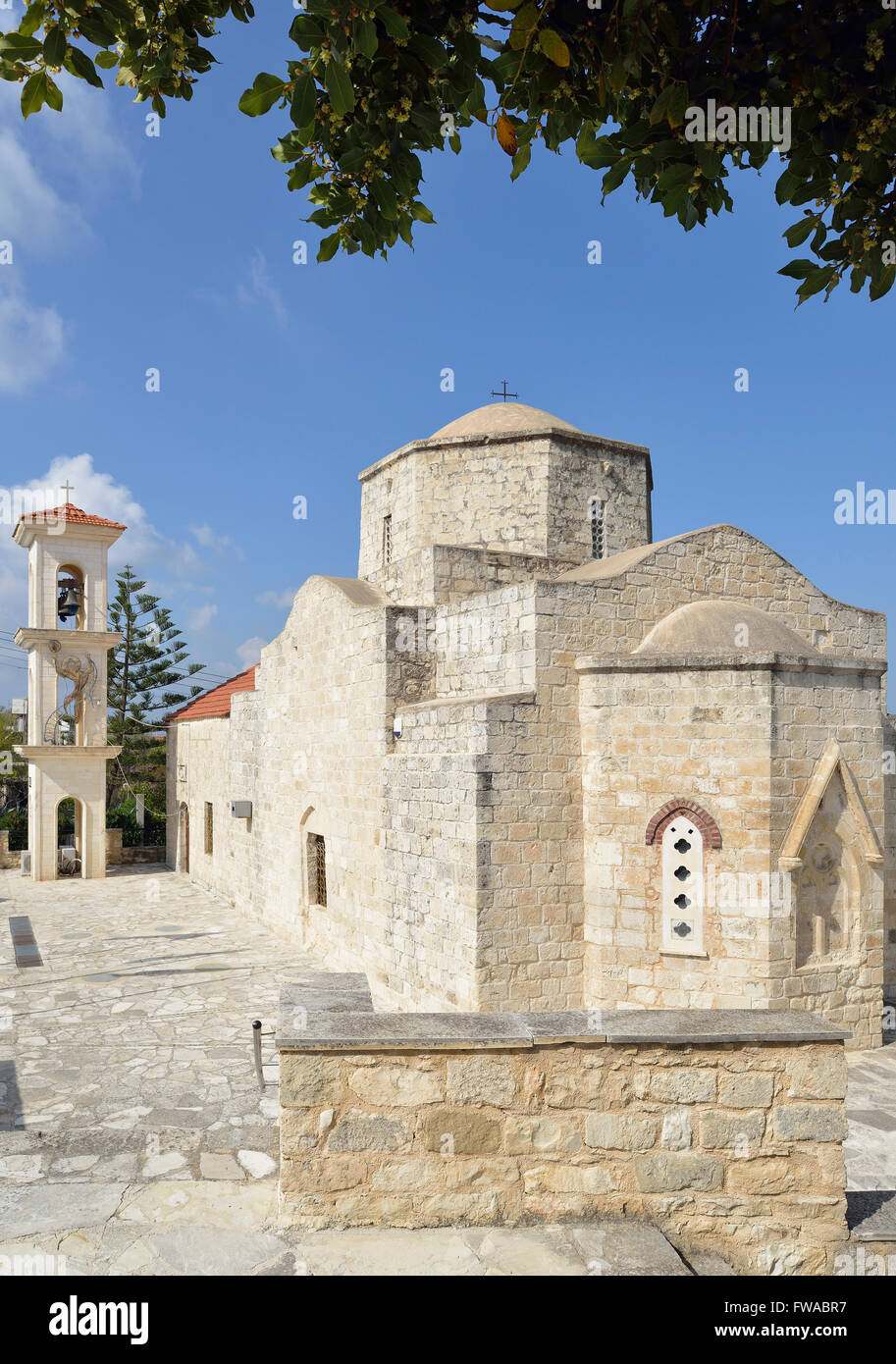 15th century Church of Panagia Chryseleousa, Lysos, Cyprus Stock Photo ...