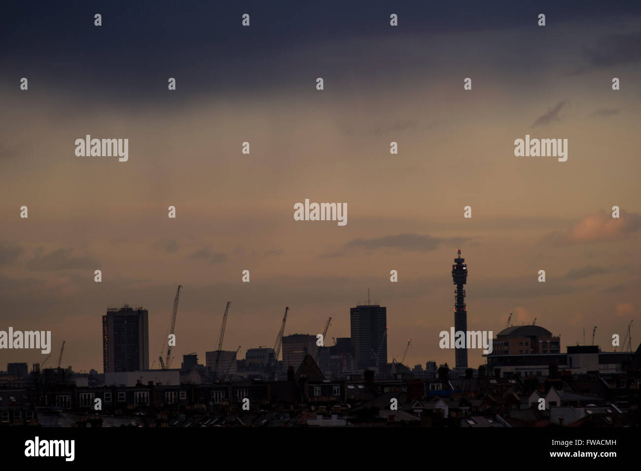 The London skyline in dramatic weather Stock Photo - Alamy