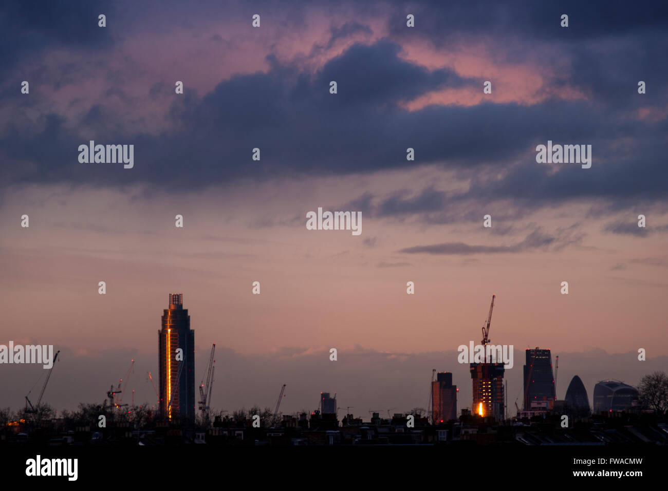 The London skyline in dramatic weather Stock Photo - Alamy