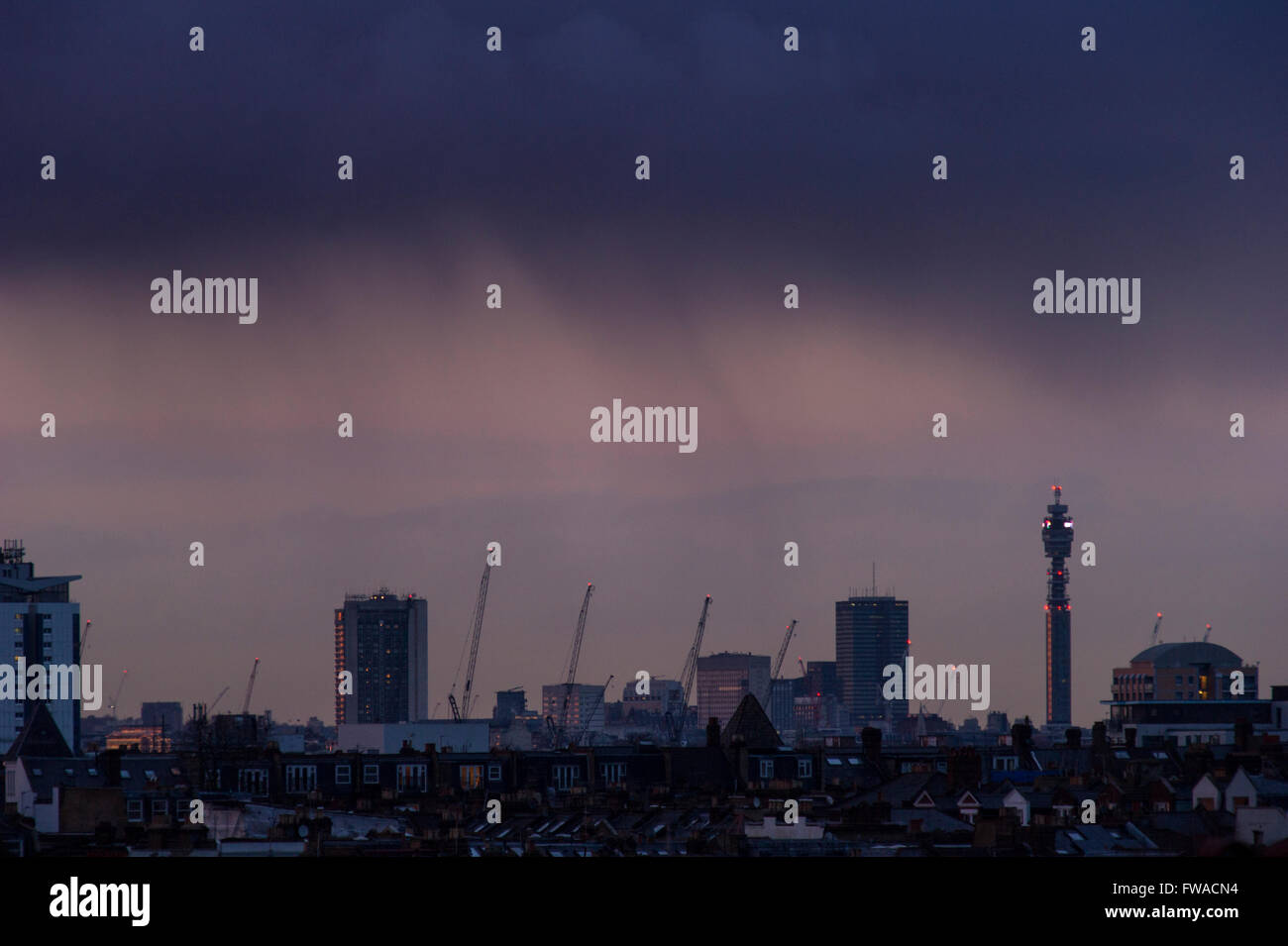 The London skyline in dramatic weather Stock Photo - Alamy
