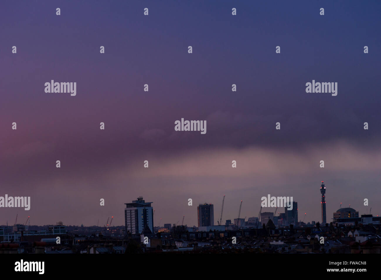 The London skyline in dramatic weather Stock Photo - Alamy