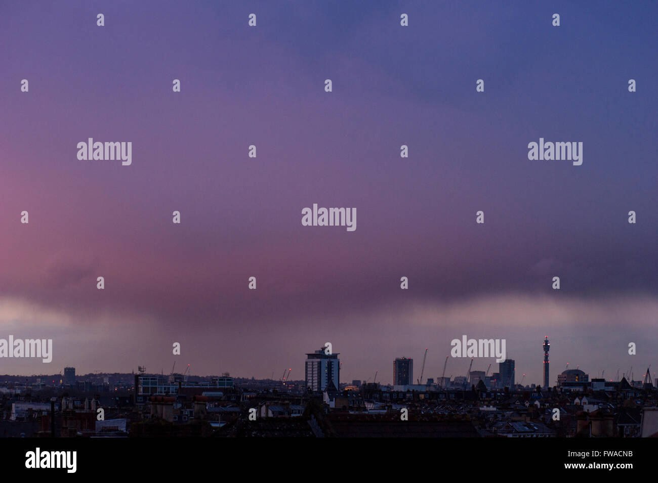 The London skyline in dramatic weather Stock Photo - Alamy