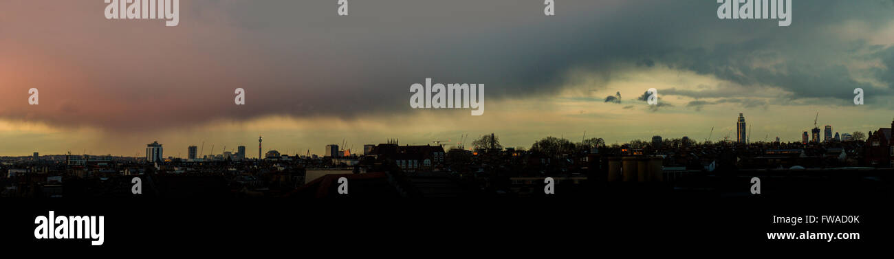 The London skyline in dramatic weather Stock Photo - Alamy