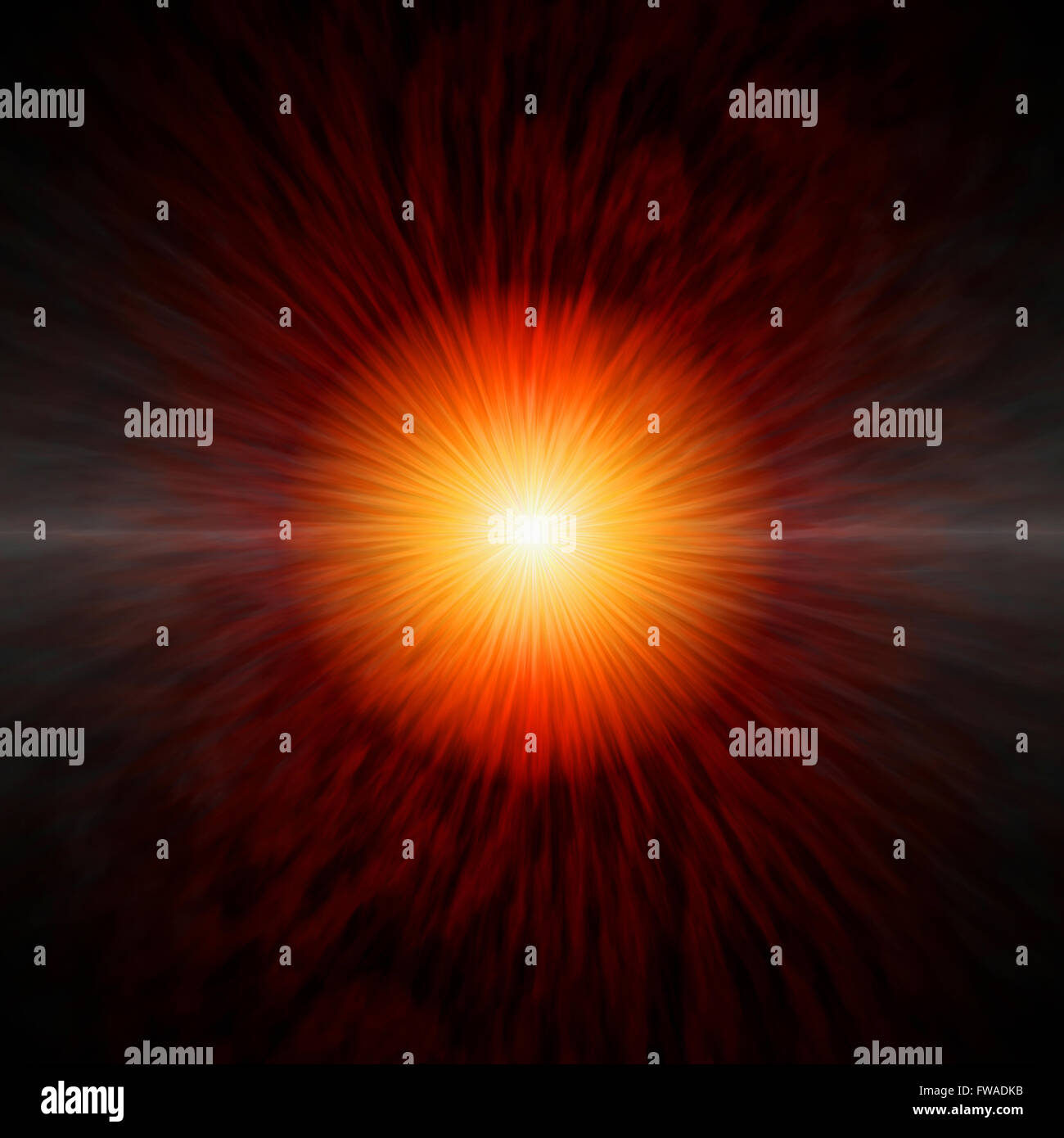 illustration of a bright flash the big bang, abstraction Stock Photo ...