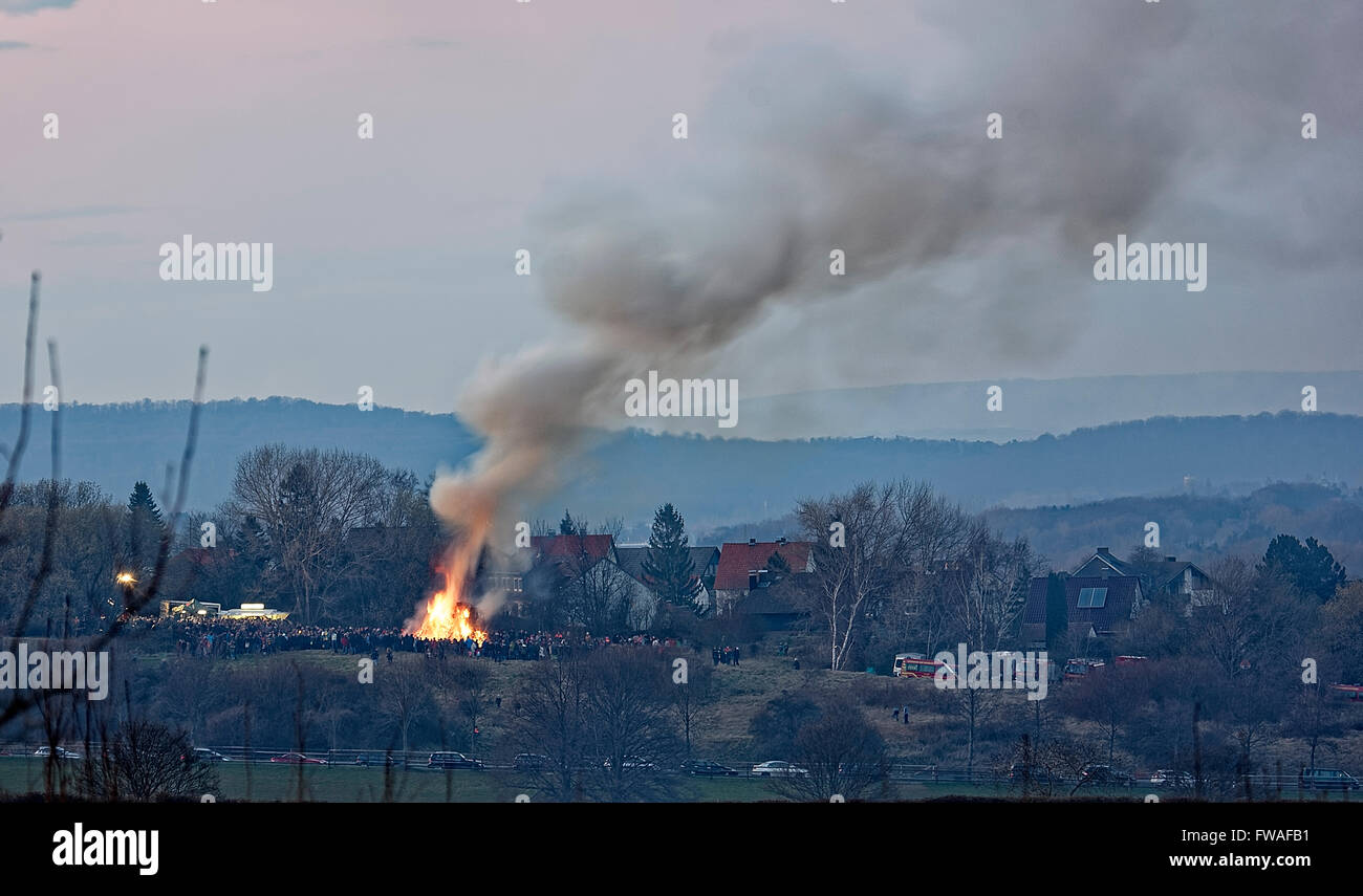 Traditional ceremony of Easter Fire in Harz Germany Stock Photo - Alamy
