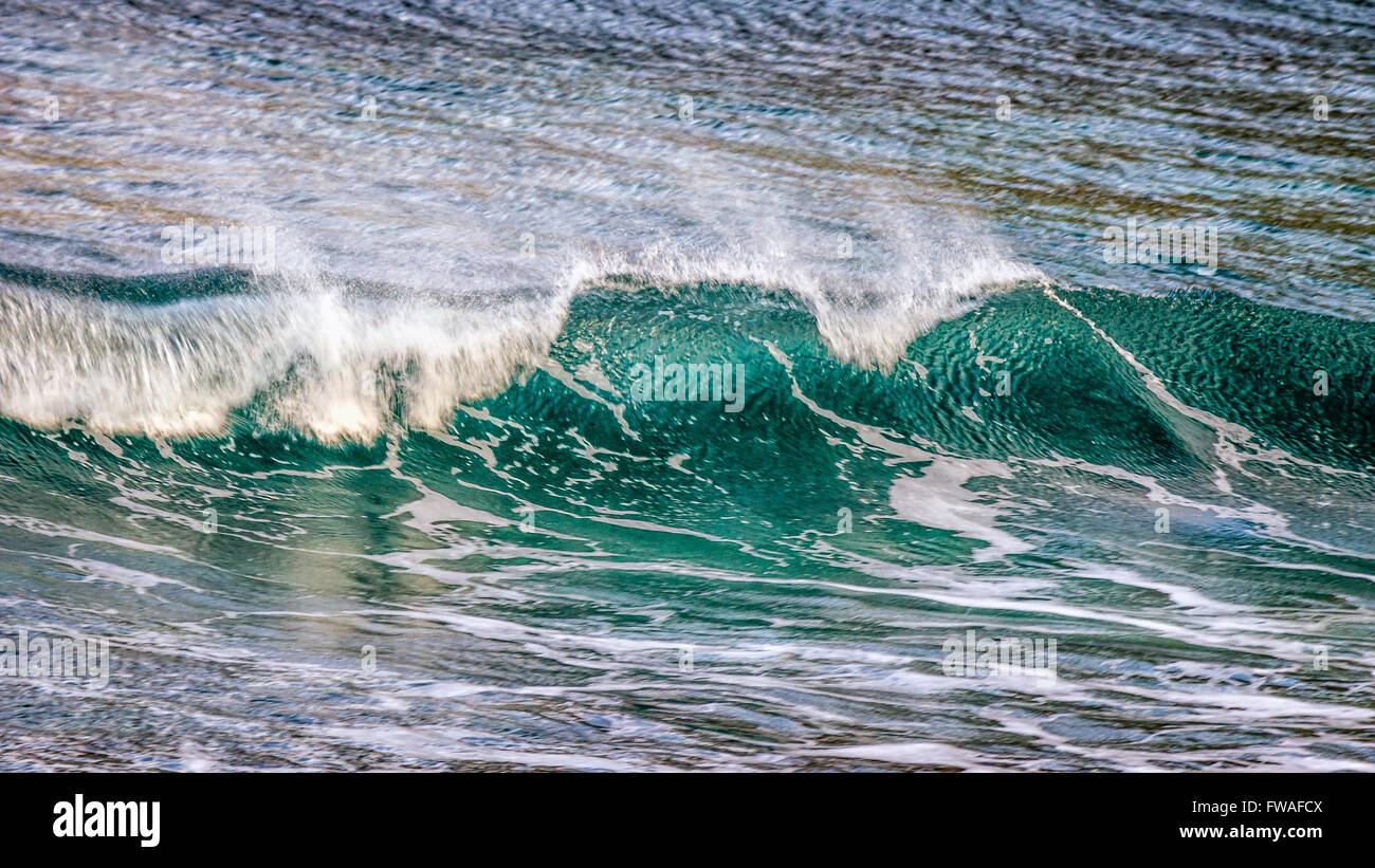 Powerful, Wave in the Atlantic Ocean. Faroe islands, Denmark, Europe ...