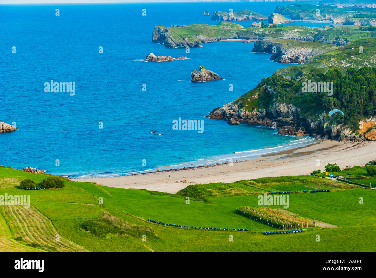 Beach Toranda. Niembro, LLanes, Asturias, Spain Stock Photo - Alamy