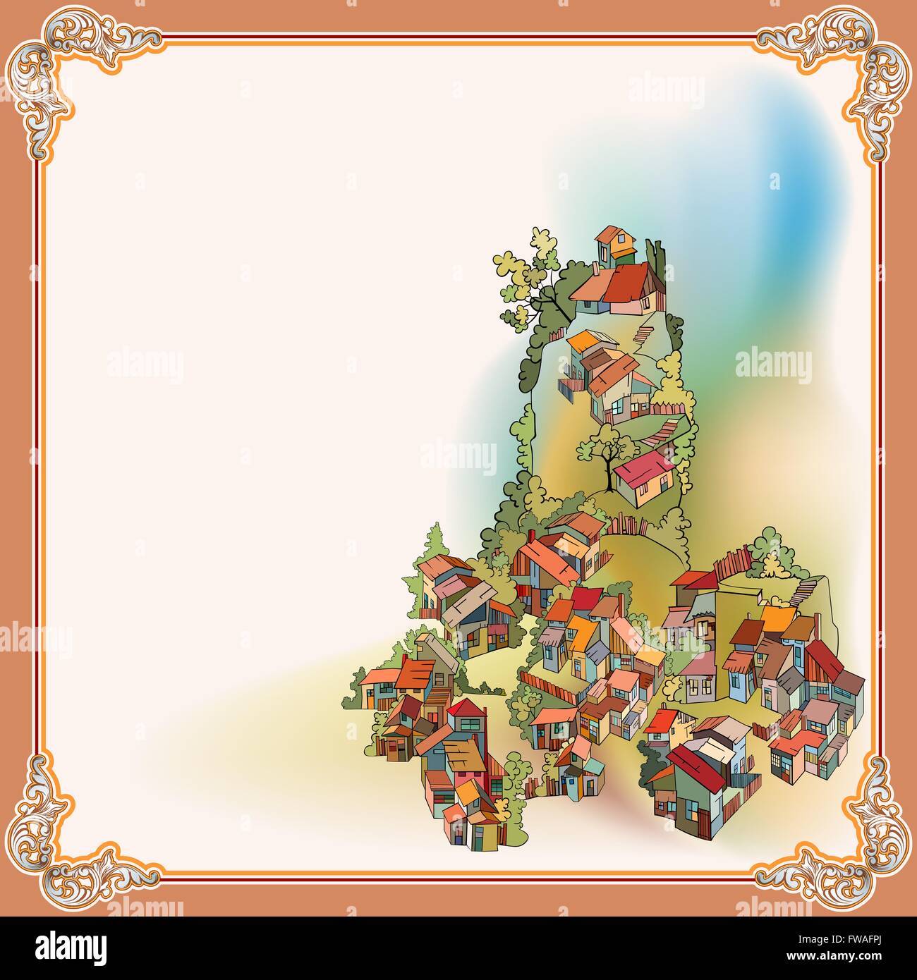 Decorative frame depicting hi-res stock photography and images - Alamy