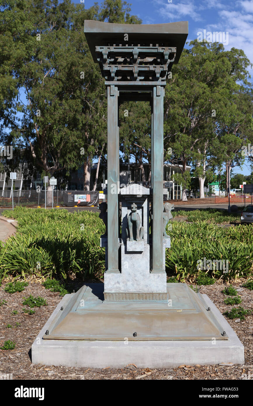 Replica of Xicheng landmark, in the commercial district of Beijing ...