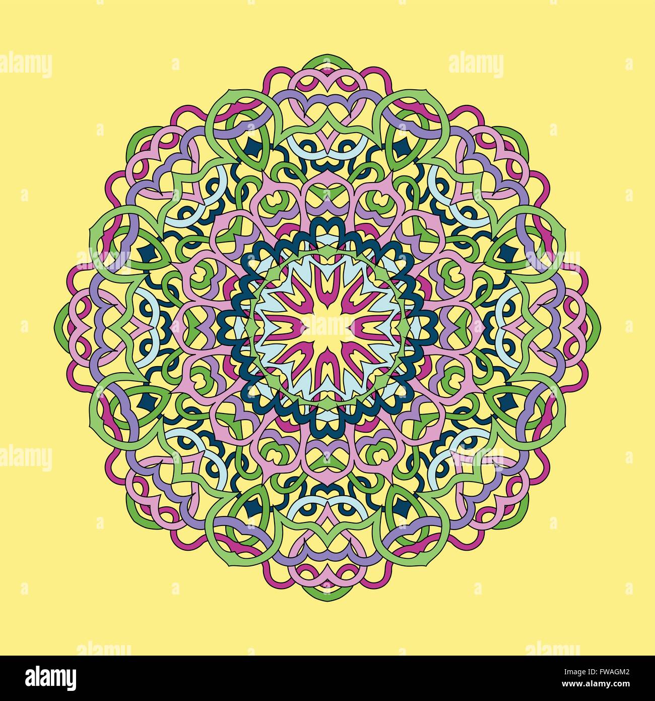 Sacred mandala Stock Vector Images - Alamy
