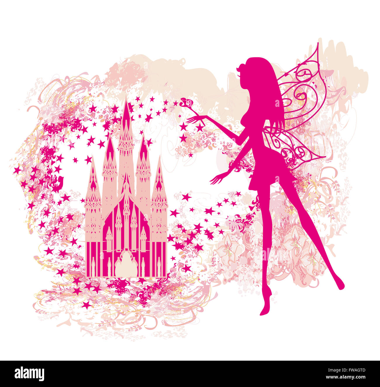 Magic Fairy Tale Princess Castle Stock Photo - Alamy