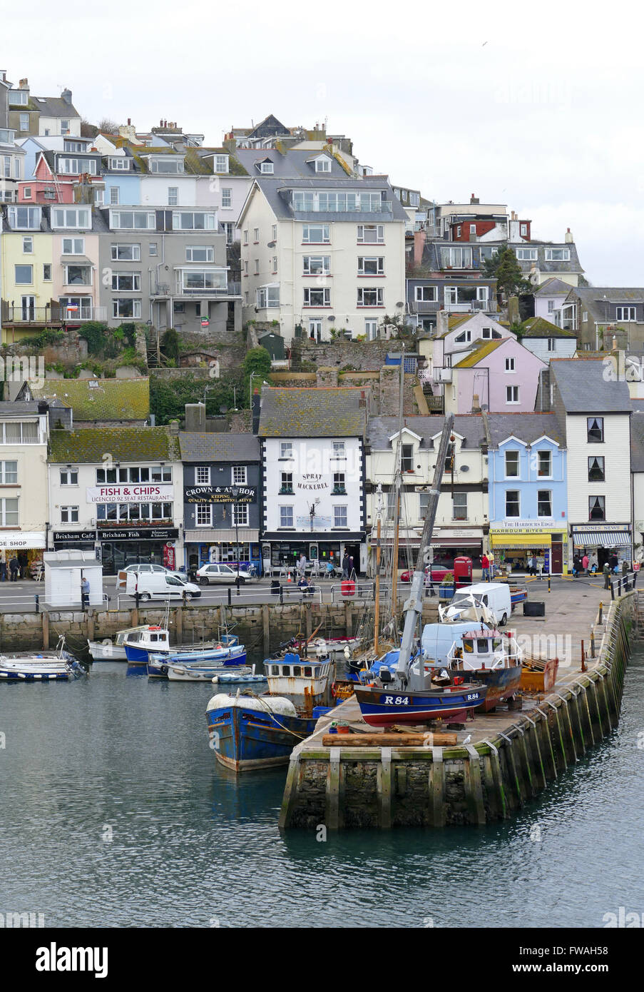 Brixham Harbour, Devon, Britain Stock Photo - Alamy