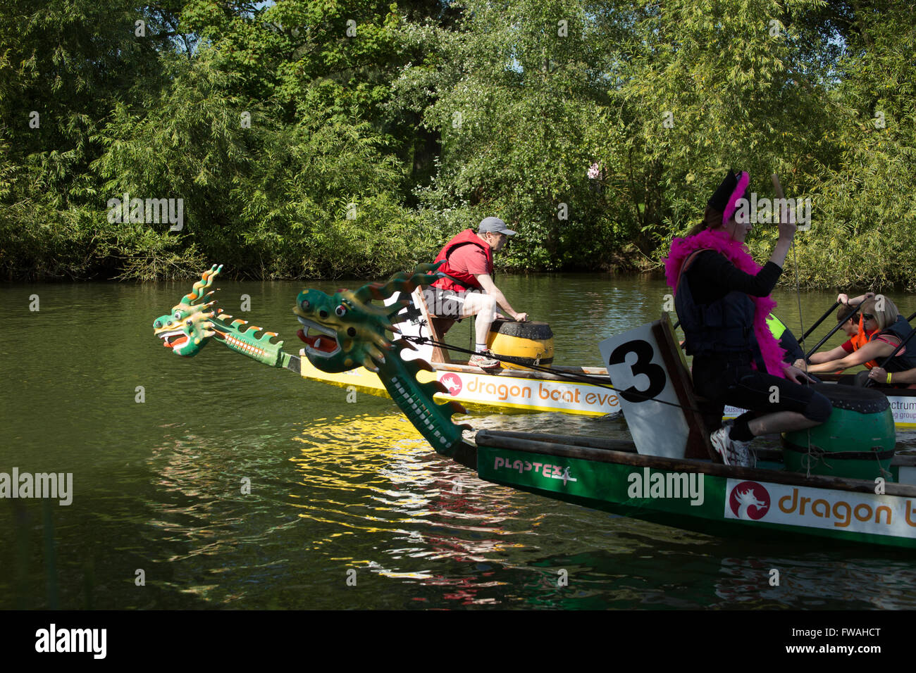 Dragon boat racing Stock Photo - Alamy