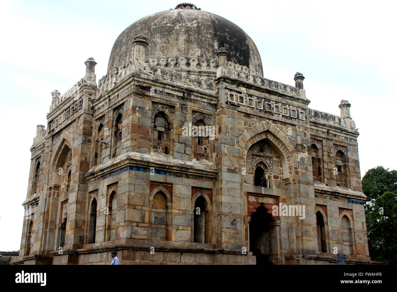Sheesh Gumbad, Lodhi Gardens, New Delhi, tomb with glazed ceramic tiles ...