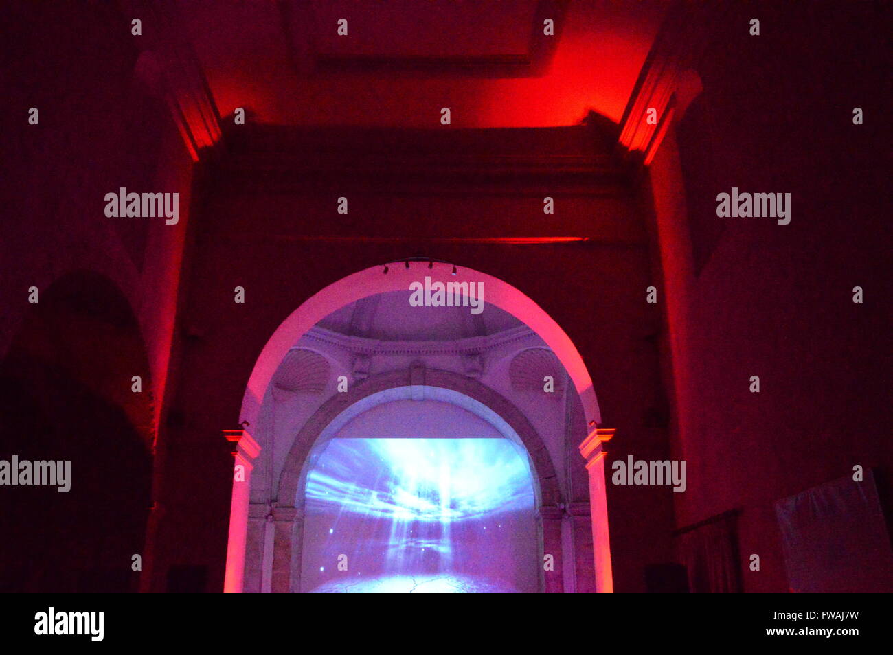 Concert in a small Church Stock Photo - Alamy